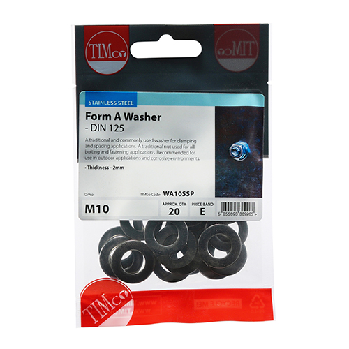 Montravia Ltd | M10 Form A Washer DIN 125 - A2 SS